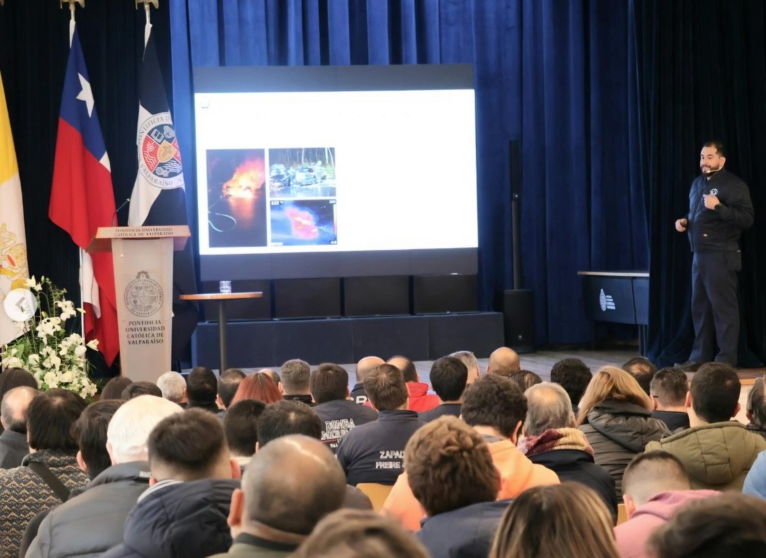 Inspector de la EBS Diego García participó en seminario de Electromovilidad del Cuerpo de ...